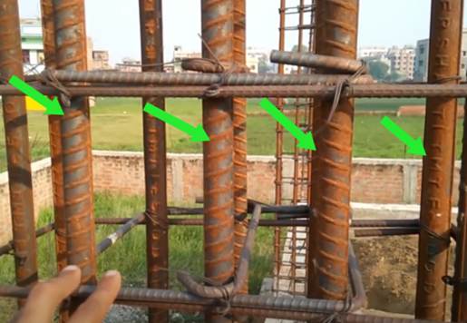 Column Reinforcement Details- As Per- IS456-2000