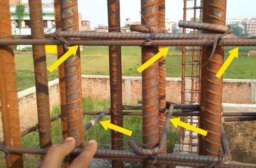 Column Reinforcement Details- As Per- IS456-2000