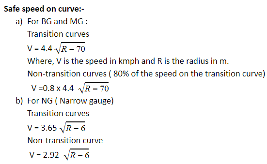 The Geometric Design Of Railway Track With Numerical Example