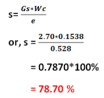 How To Calculate Degree Of Saturation?