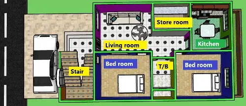920 Square Feet - 23x40 Feet Home Plan With Cost